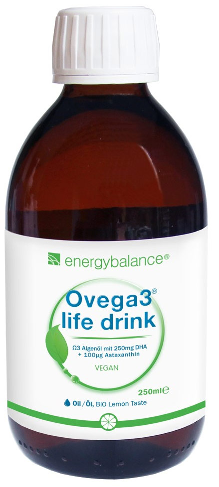 Ovega3 life drink with DHA algae oil organic, 250ml